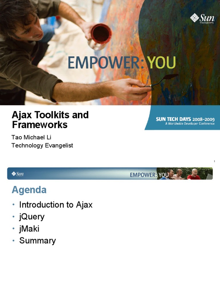 3 Ajax와 프레임워크-Michael Li | PDF | Ajax (Programming) | Java Script