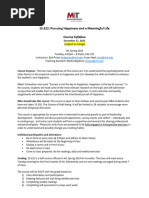 VAC - The Art of Being Happy Syllabus | PDF | Happiness | Well Being