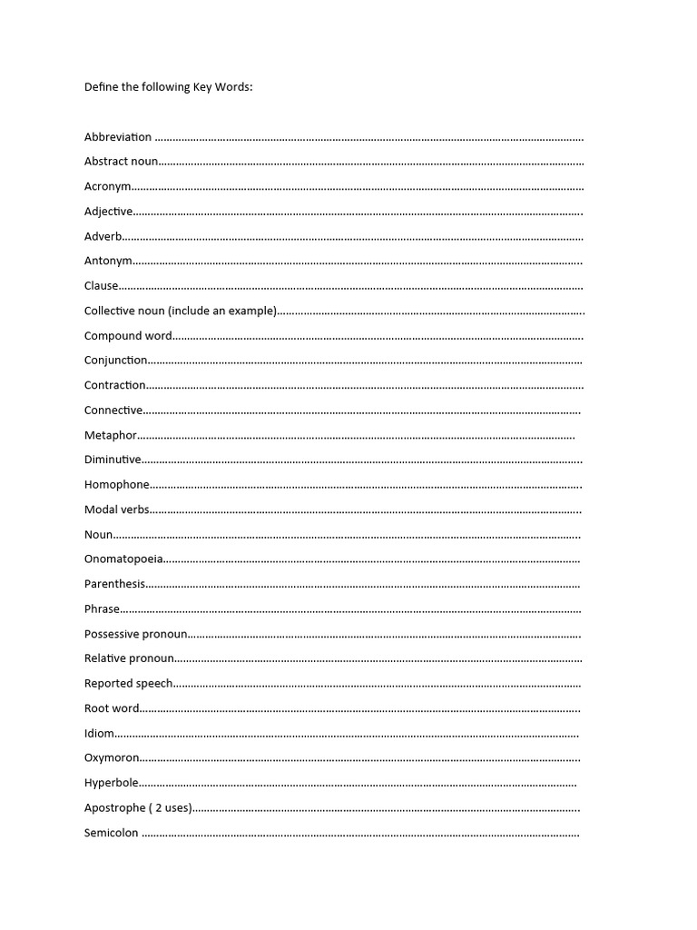 Key Terms and Pronunciation Guide | PDF | Pronoun | Adverb