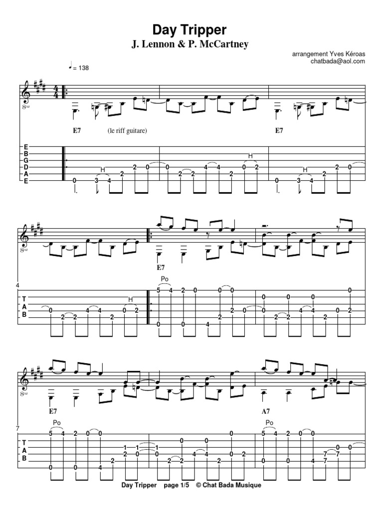 DayTripper | PDF | Pop Rock | Number One Singles