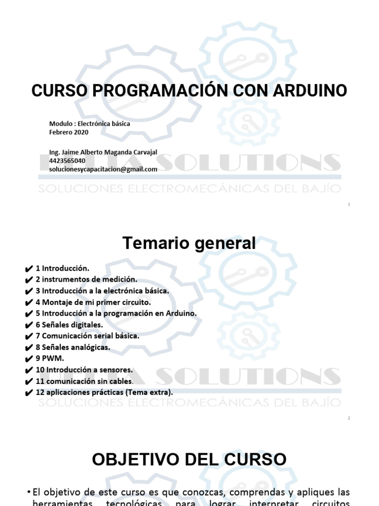Arduino Desde Cero | PDF | Corriente eléctrica | Resistencia Eléctrica ...