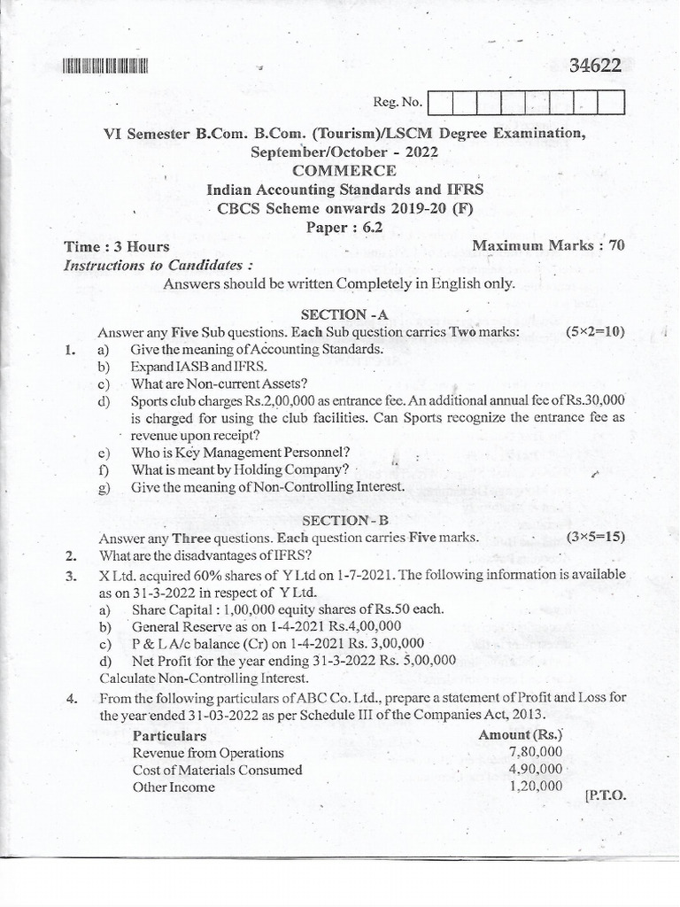 Indian Accounting Standards and IFRS | PDF