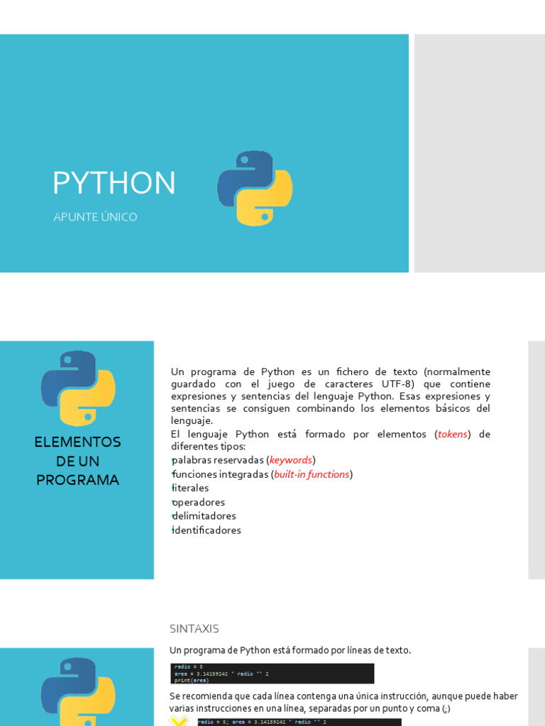 PYTHON Practico | PDF | Python (lenguaje de programación) | Lenguaje de programación