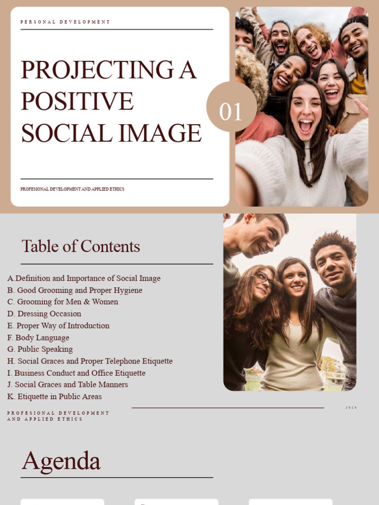 Projecting A Positive Social Image | PDF | Etiquette | Tableware