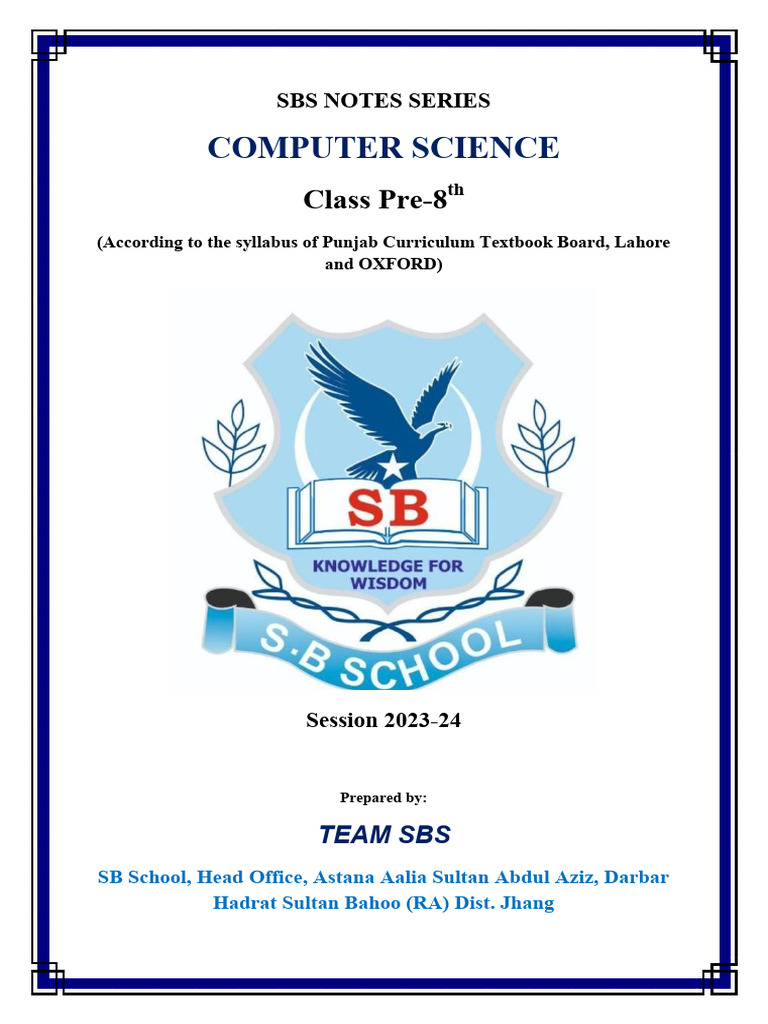 SBS Notes Class P8 Unit 1-12 | PDF | Byte | Image Scanner