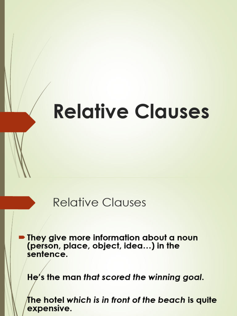 Relative Clauses and Practice | PDF | Sentence (Linguistics) | Pronoun