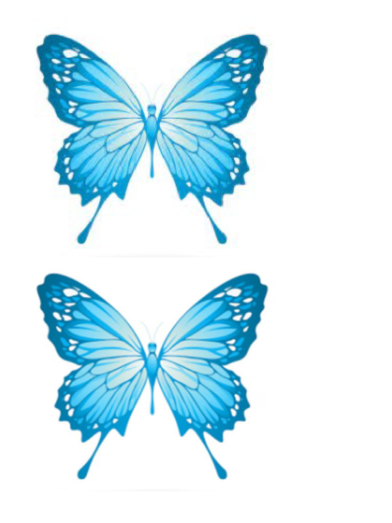 mariposas para imprimir. color celeste y blanco | PDF