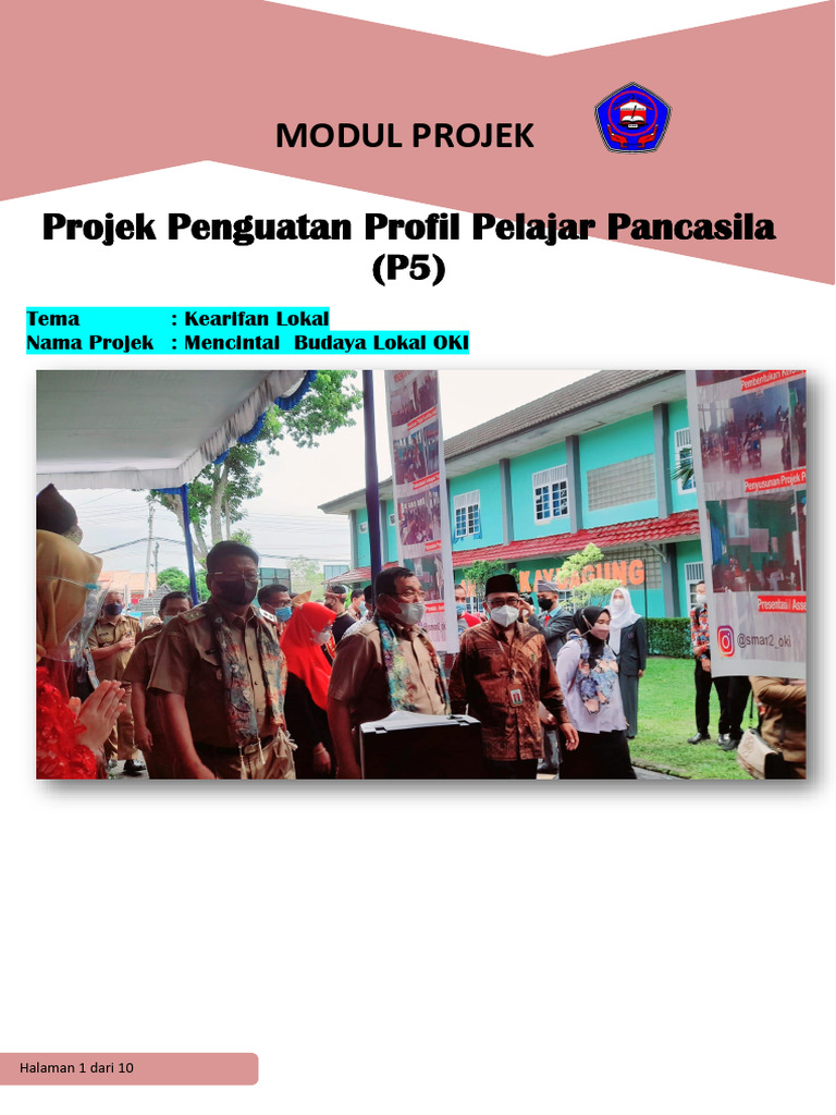 Modul Projek - Modul P5 Kearifan Lokal - Fase E | PDF | Karier & Perkembangan | Ilmu Sosial