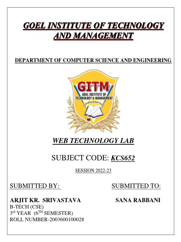 Arjit DBMS file (1) (2) | Download Free PDF | Databases | Computer ... Arjit DBMS file (1) (2) | Download Free PDF | Databases | Computer ...