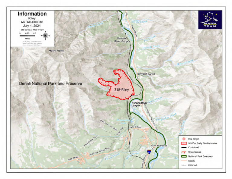 Public Information Map of Riley Fire, July 4 | PDF