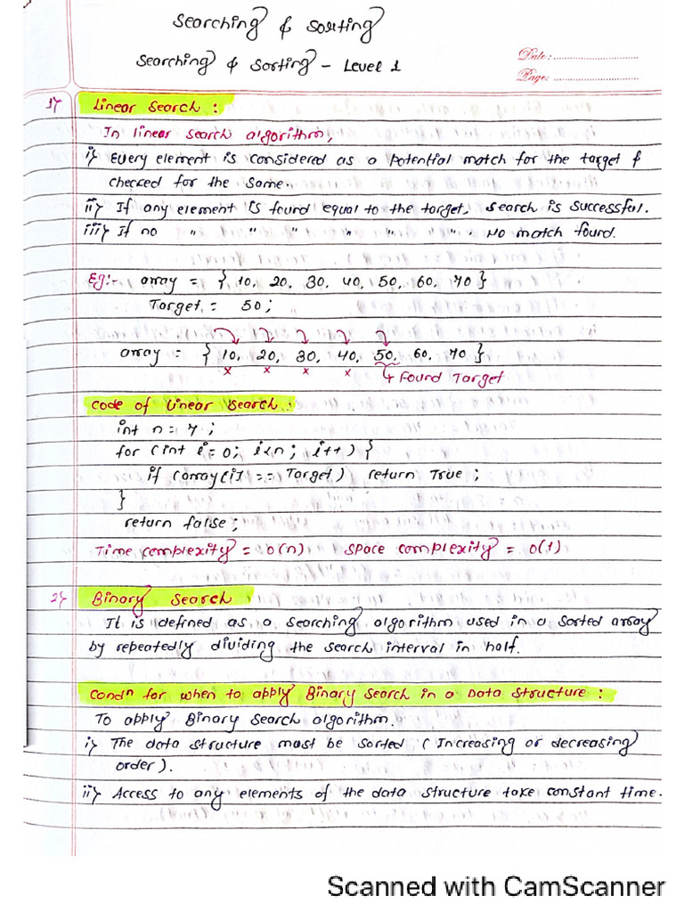 Complete Binary Search Notes | PDF