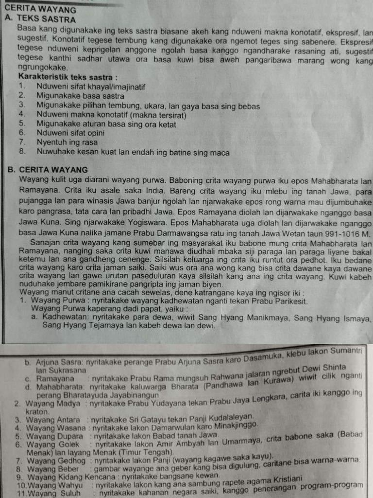 Cerita Wayang | PDF