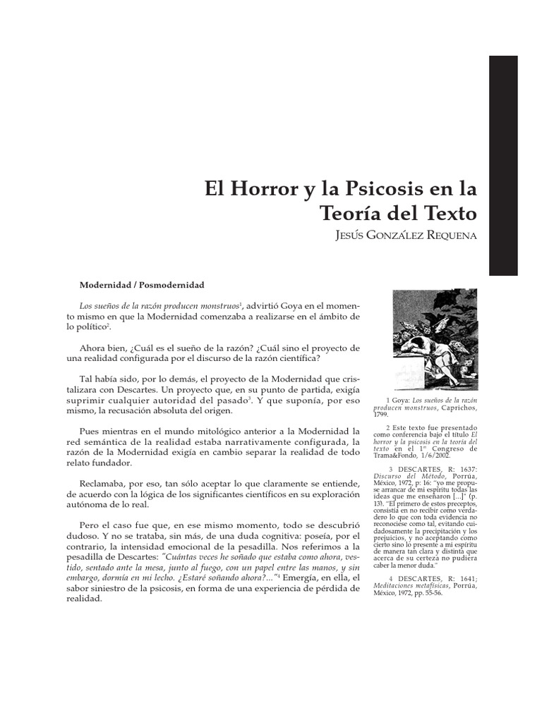 2002 El Horror y La Psicosis en La Teor$C3$ADa Del Texto$2C en Trama y ...
