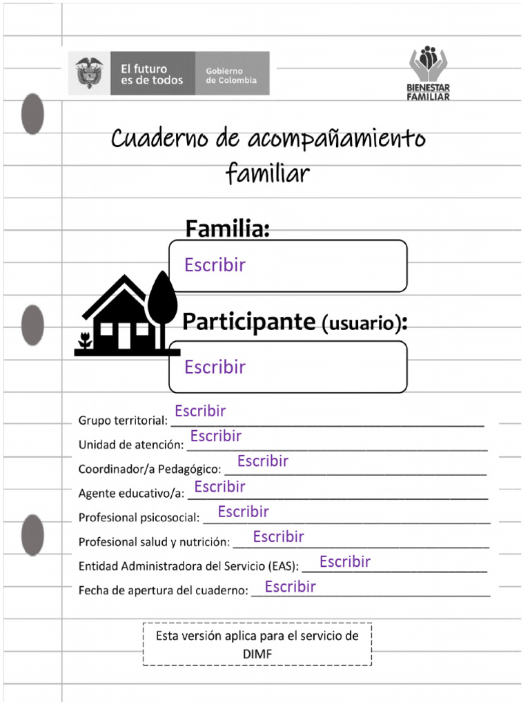 Pu21.Mo13.Pp Cuaderno de Acompanamiento Familiar Dimf v1 | PDF | Parto | Periodo posparto