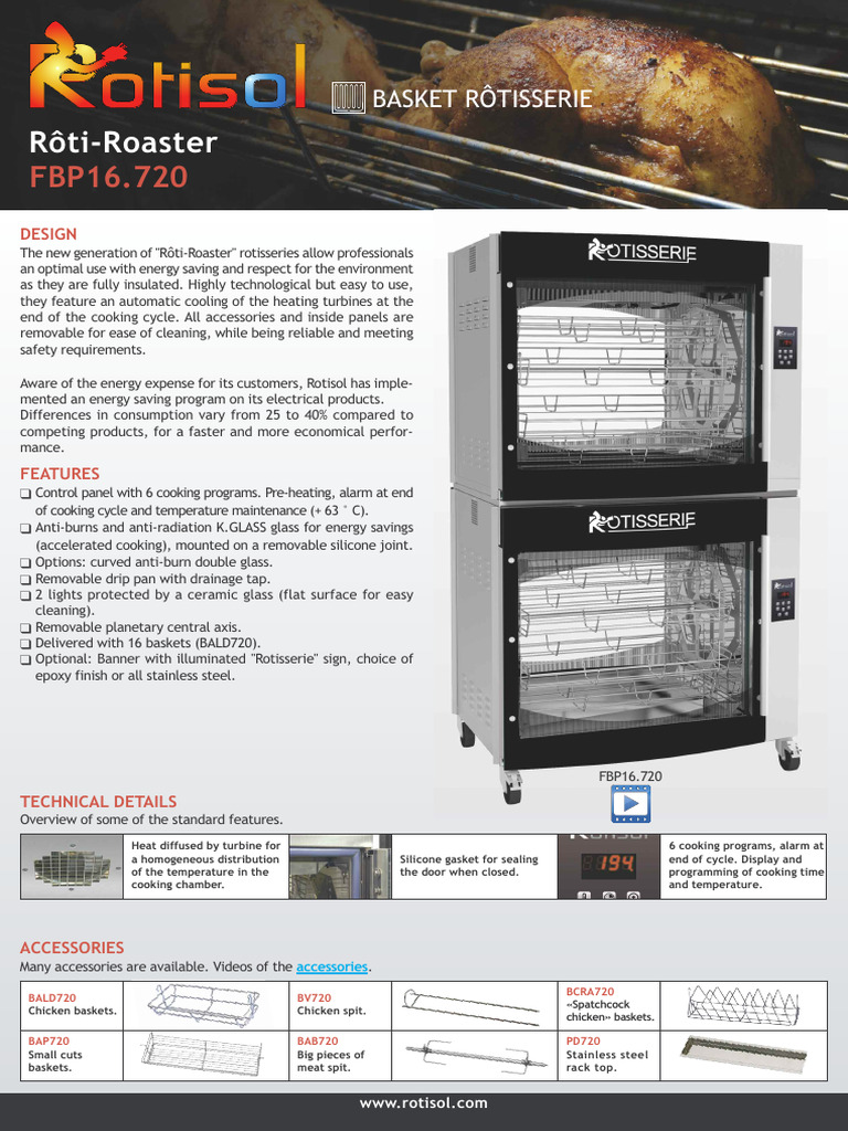 FC Roti Roaster FBP16 720 1 | PDF | Energy Conservation | Silicone