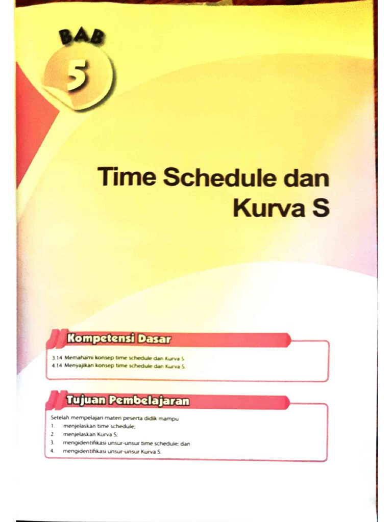 Time Schedule Dan Kurva S | PDF