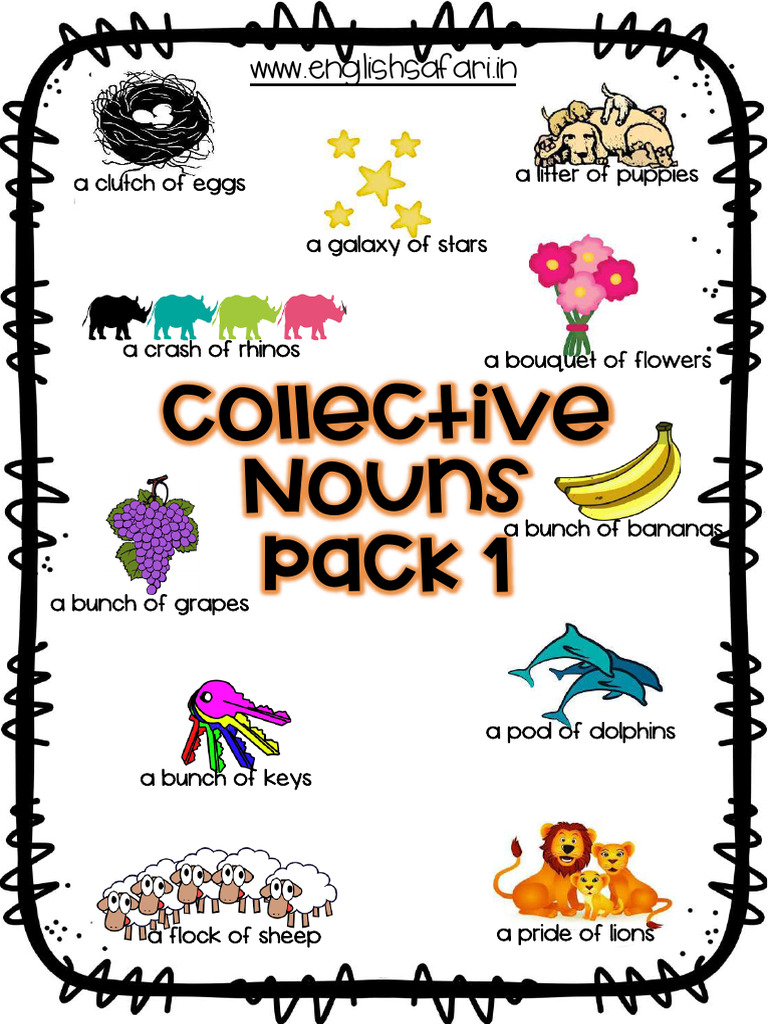 5 Collective Nouns Pack | PDF | Zoology