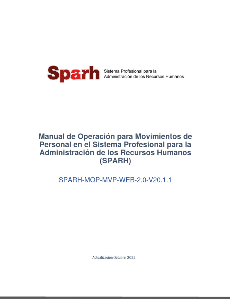 Manual de Operacion Movimientos de Personal | PDF | Contraseña