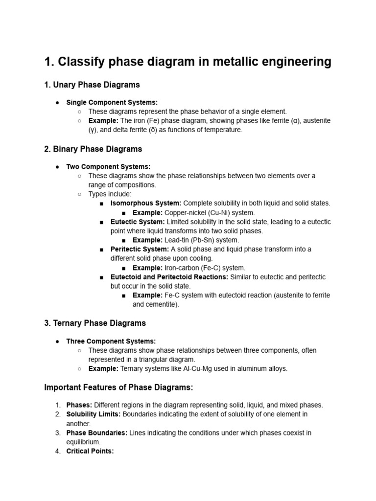 Metallic Phase Diagrams and Heat Treatment | PDF | Heat Treating | Cast ...