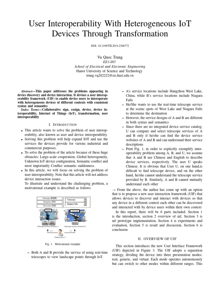 BTT Final RP | PDF | Internet Of Things | Interoperability