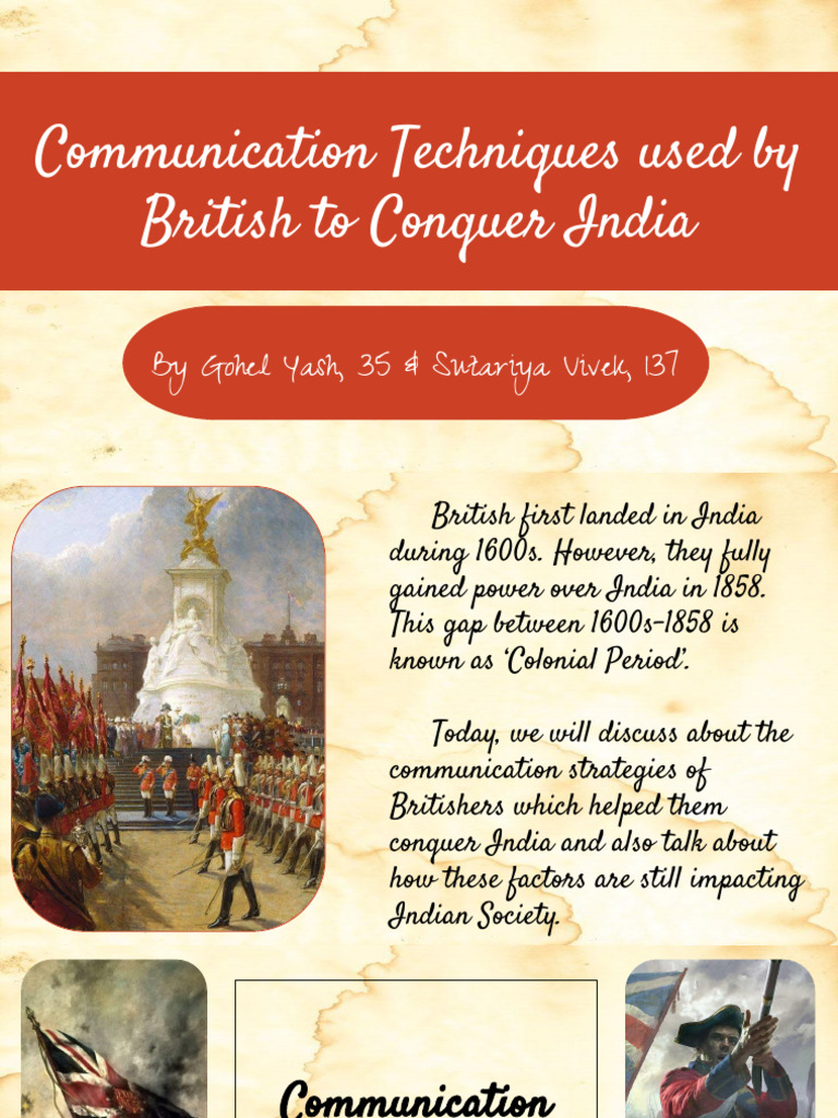 British Communication Tactics in India | PDF