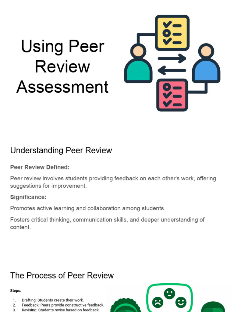 Peer Review Presentation | PDF | Peer Review | Critical Thinking