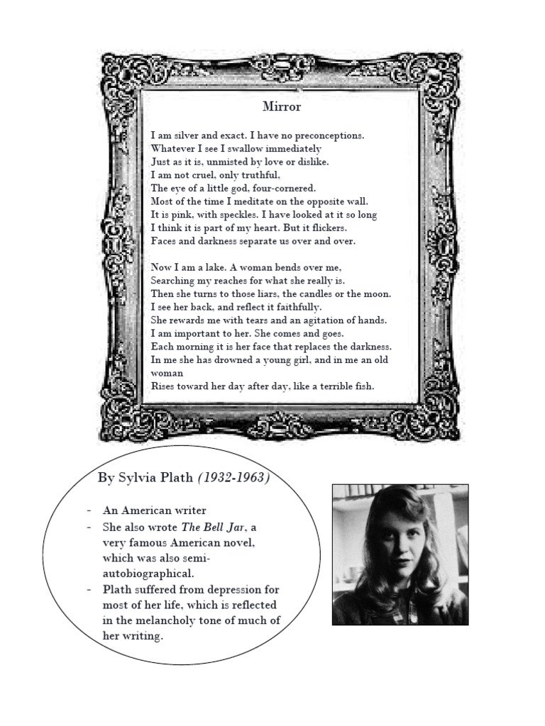 Mirror | Download Free PDF | Poetry | Sylvia Plath