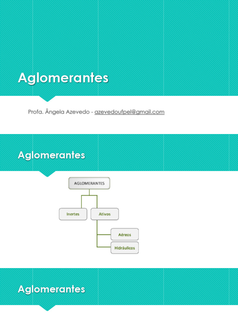 Aglomerantes - Cimento | PDF | Cimento | Materiais