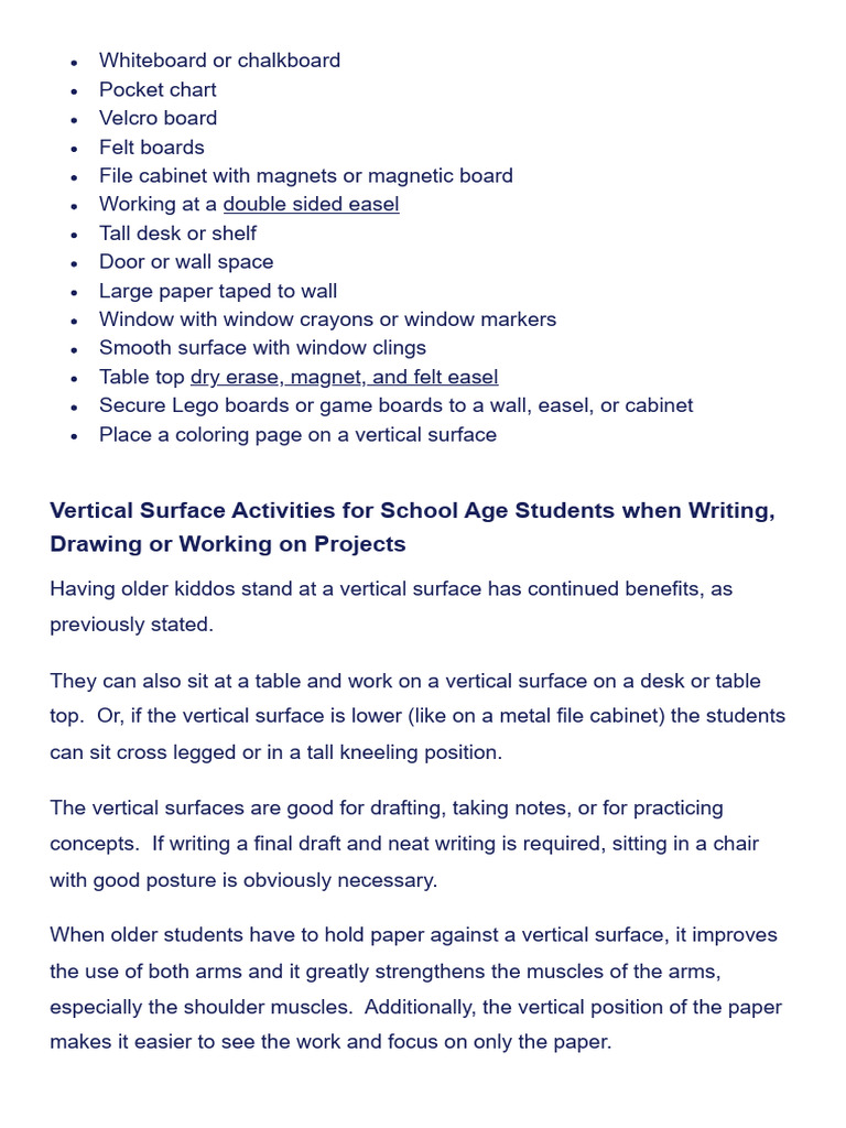 Benefits of Vertical Surface Activities For Kids (30+ Ideas) - DEVELOP ...