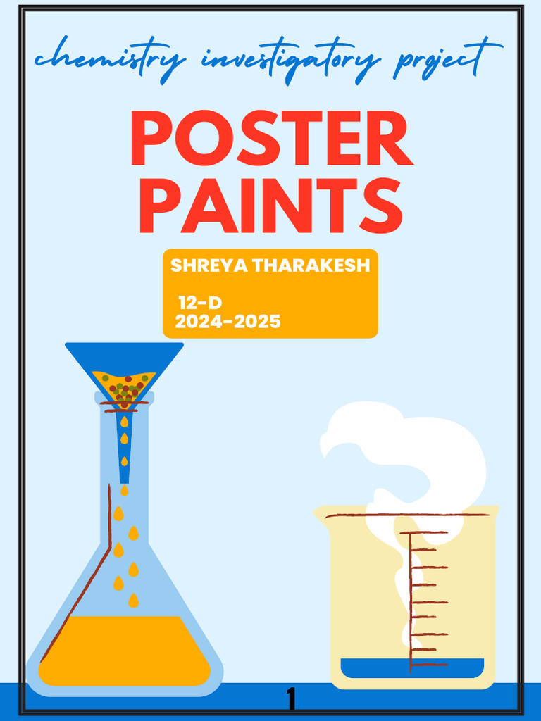 Red and Blue Illustrative Playful Organic Chemistry Poster (3 ...