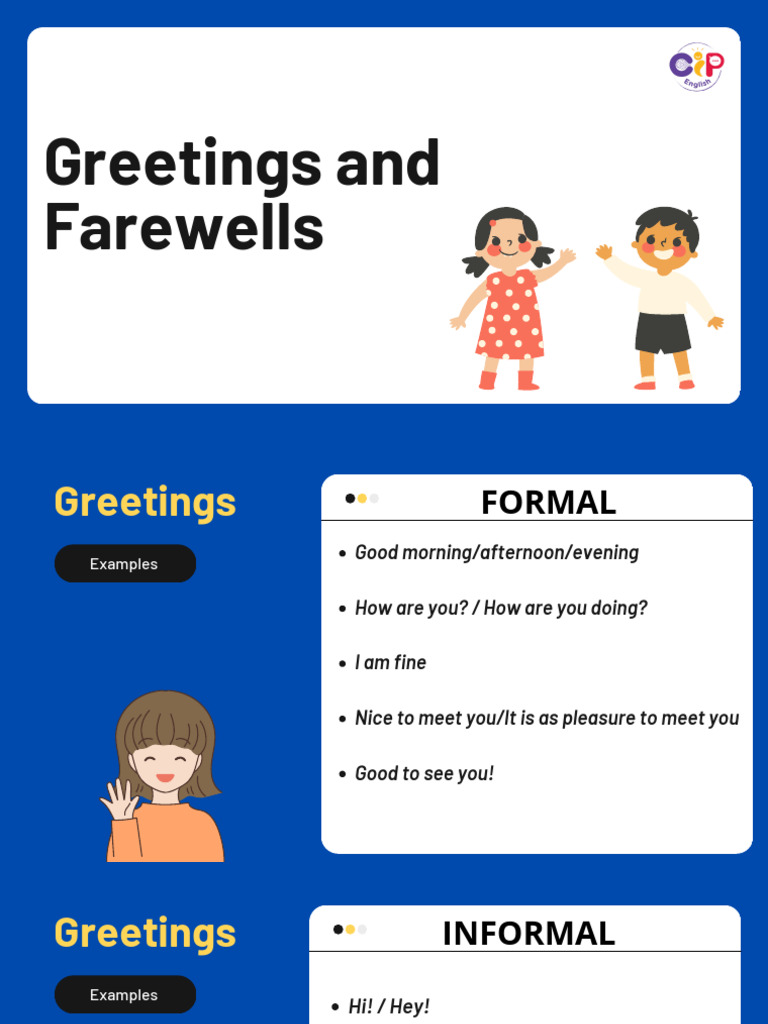 Greetings and Farewell | PDF