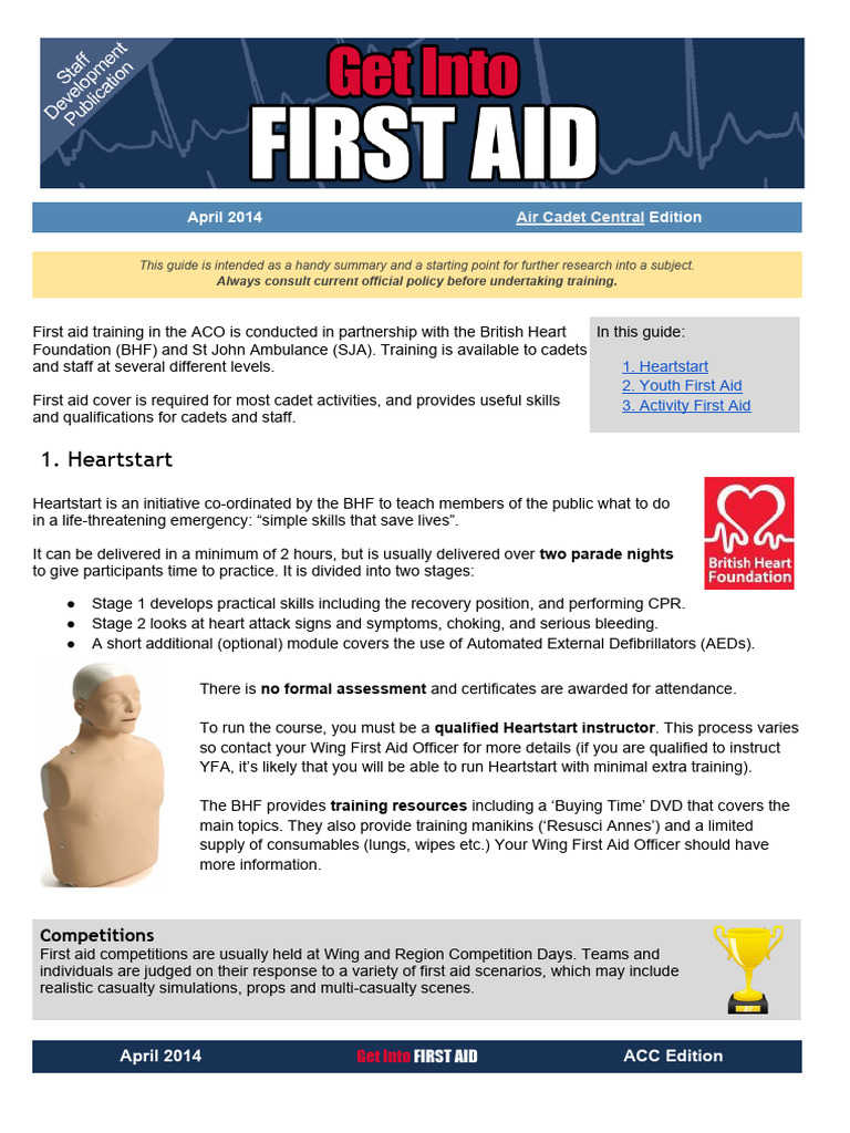2014-04-First Aid | PDF | First Aid | Human Diseases And Disorders