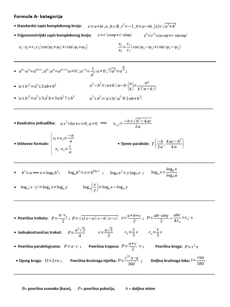 Formule a- Kategorija | PDF