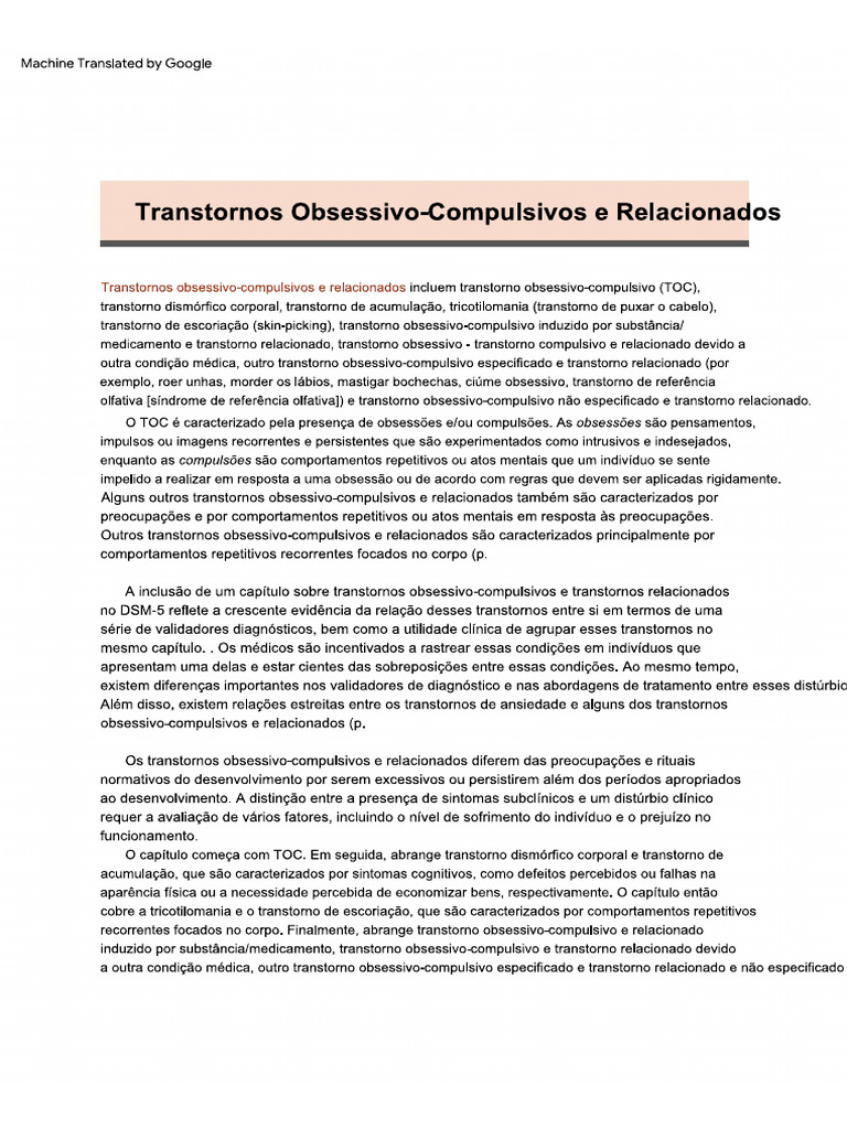 DSM 5-TR - TOC | PDF