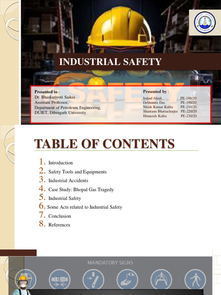 Industrial Safety Final PPT | PDF | Occupational Safety And Health | Safety