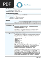 Borderline Personality Questionnaire BPQ Sample Report Scoring | PDF ...