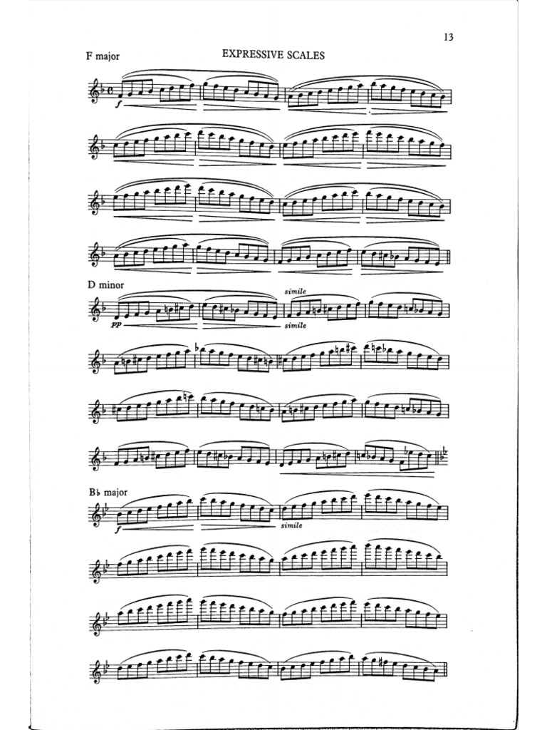 Expressive Scales For Flute | PDF