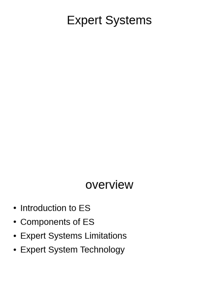 Ai Expert Systems | PDF | Knowledge | Expert