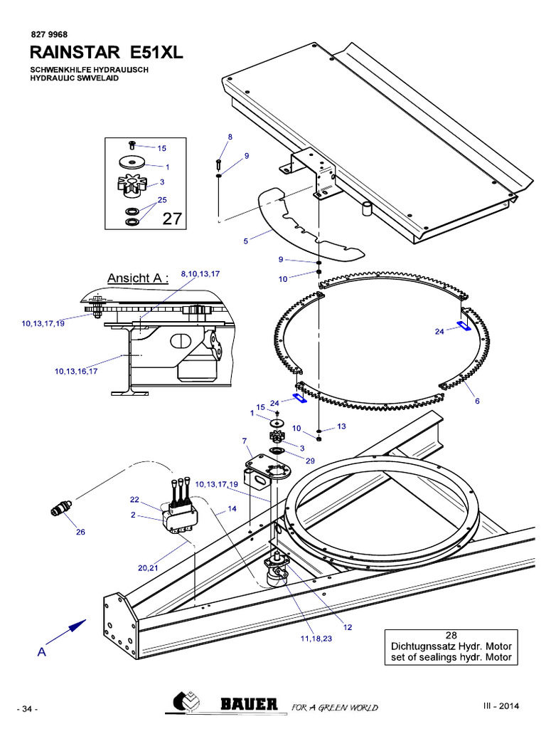 Rainstar E51XL Hydraulic Swivelaid Part List | PDF