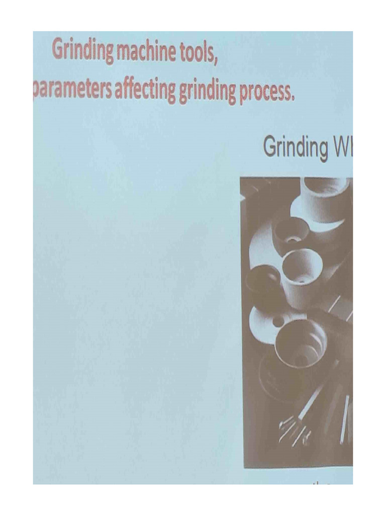 Grinding | PDF