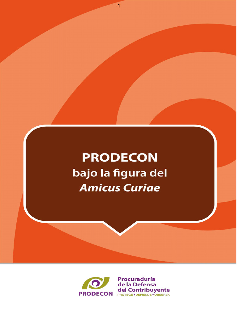 PRODECON y Amicus Curiae en México | PDF | Amicus Curiae | Ley procesal