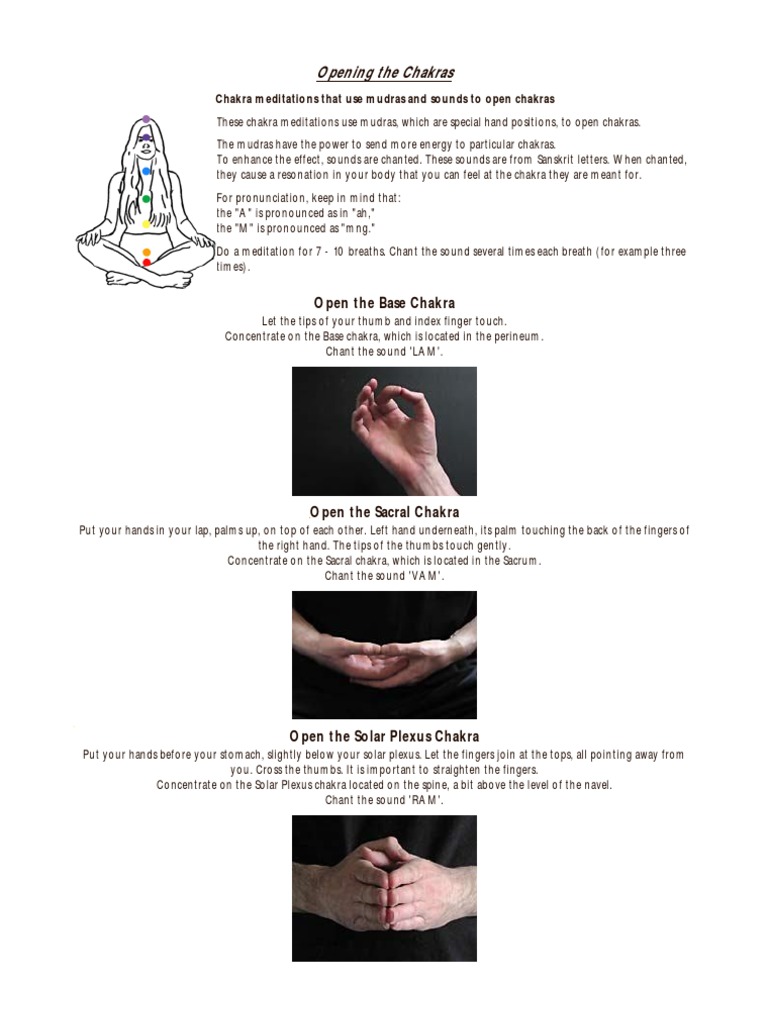 Original Chakra Hand Mudras