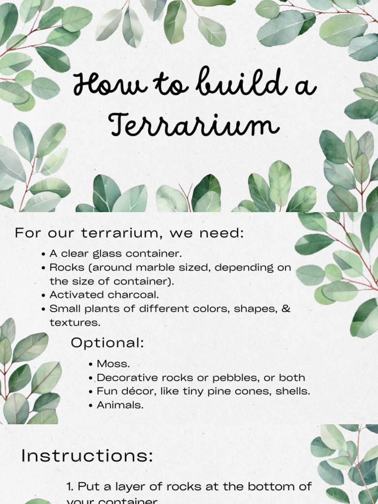 Terrarium | PDF | Cooking, Food & Wine | Home & Garden