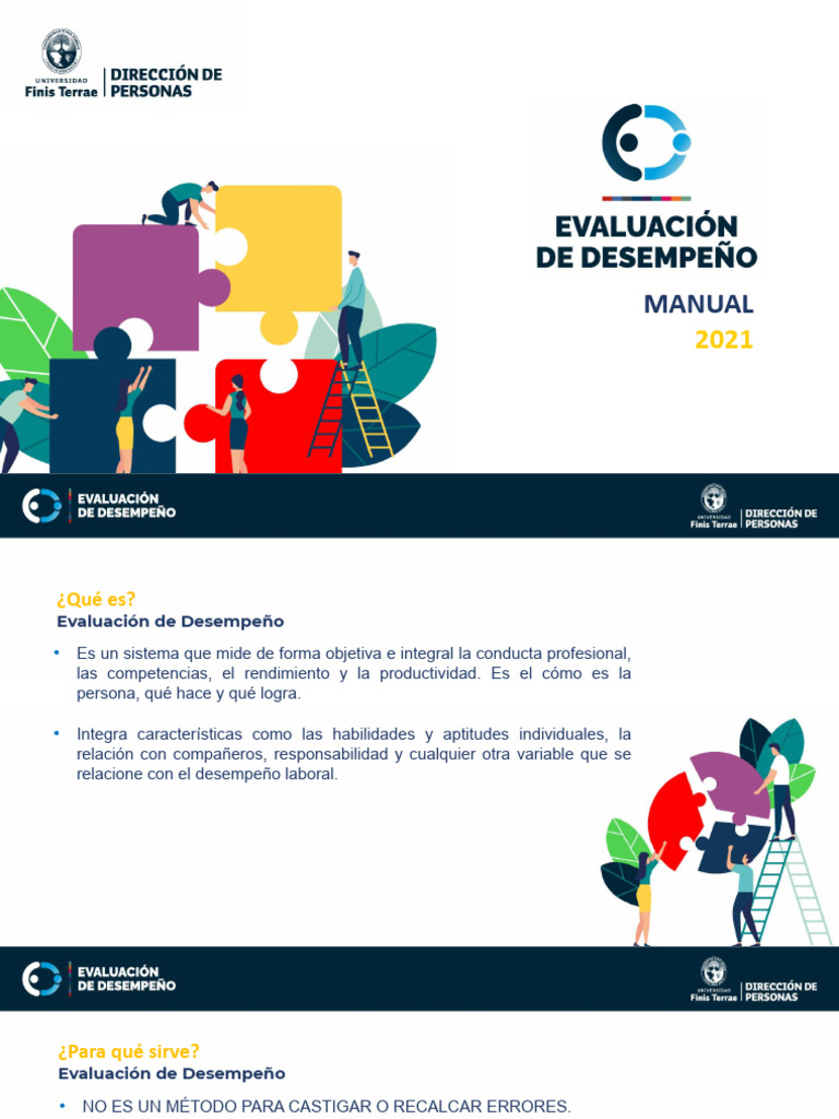 Manual 2021 Evaluacion de Desempeno | PDF | Evaluación | Planificación
