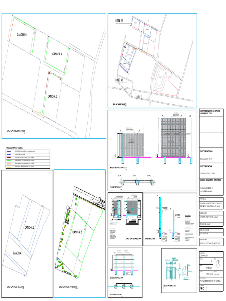 Plano de Cierros - Lote A1 A2 | PDF | Rieles | Ingeniería estructural