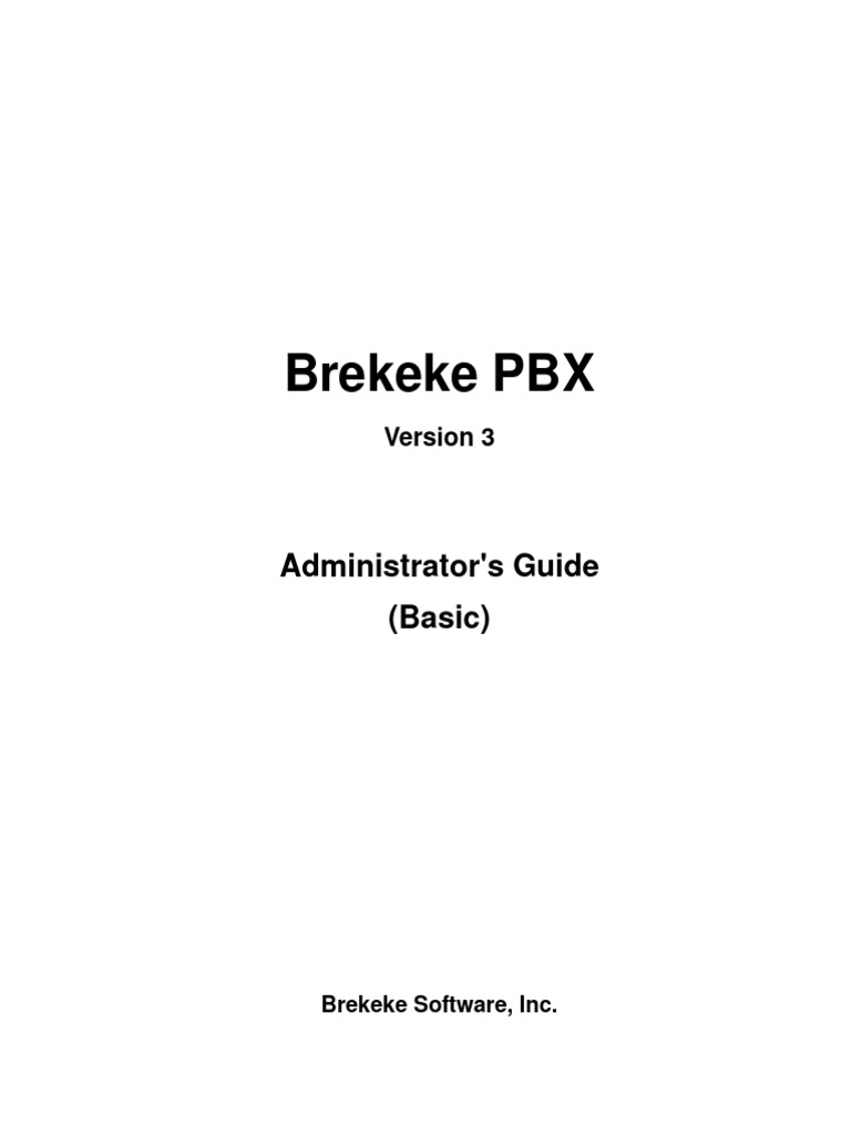 PBX Admin Basic | PDF | Voicemail | Installation (Computer Programs)
