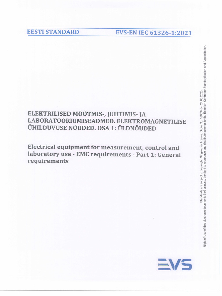 IEC 61326-1 2021 Scanned | PDF