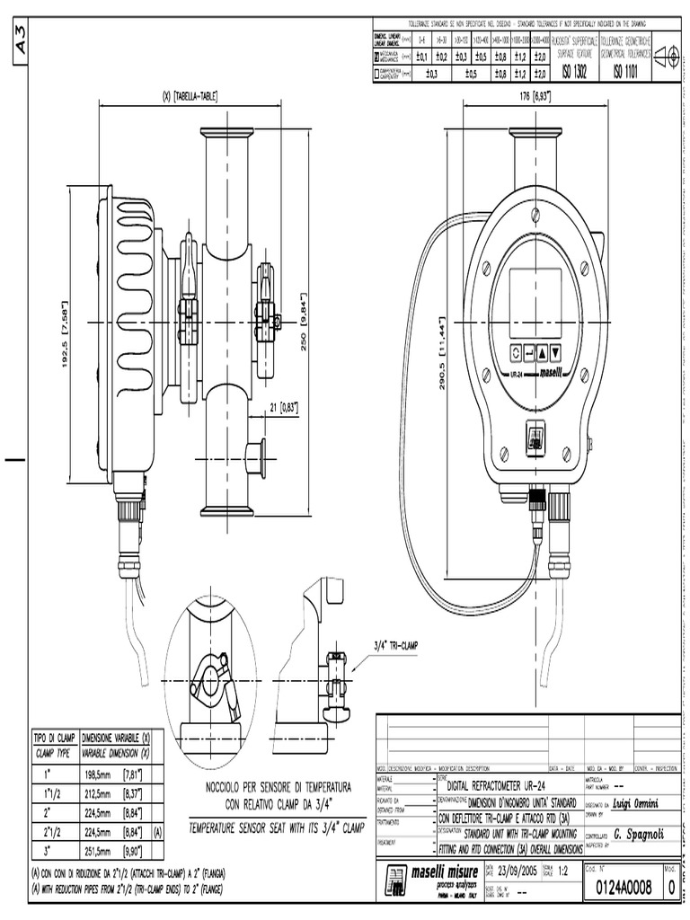 UR24 3A MF Drawing 0124A00080 | PDF