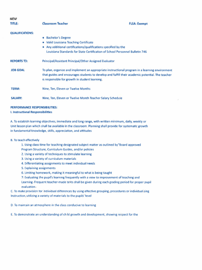 Job Descriptions | PDF