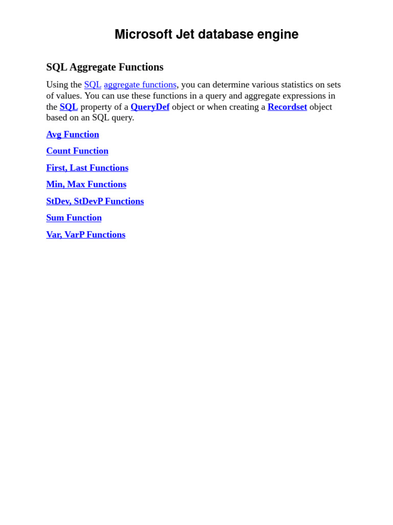 Microsoft Jet Database Engine | PDF | Relational Database | Database Index